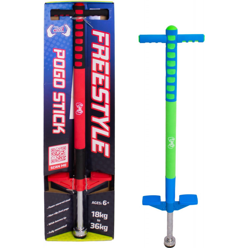 Cooee Freestyle Pogo Stick - Blue/Green - Afterpay