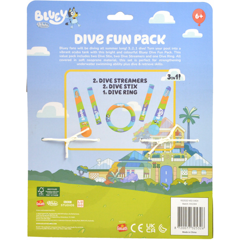 Bluey Dive Fun Pack - Afterpay Available!
