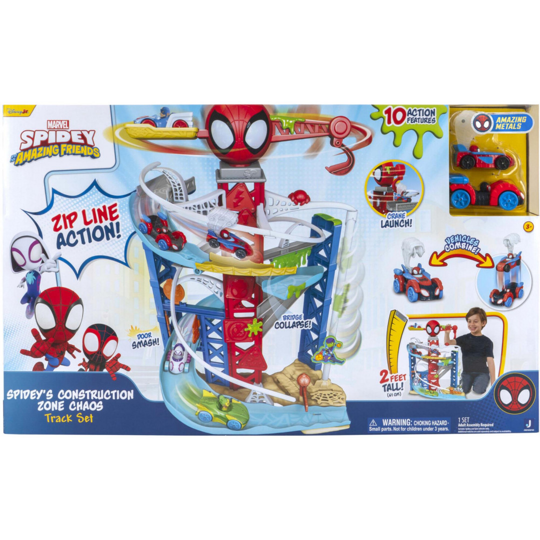 Spidey And Friends Construction Chaos Track Set - Afterpay
