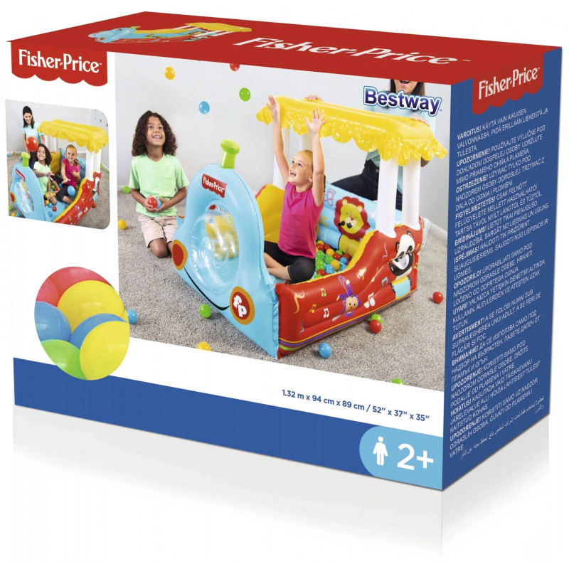 Fisher-Price Inflatable Train Ball Pit With 25 Balls