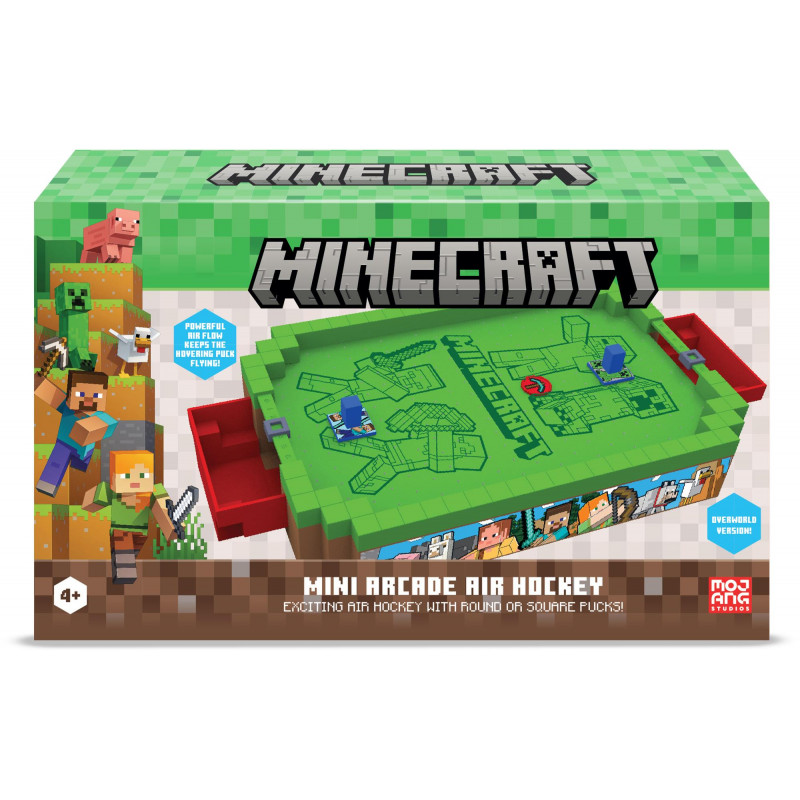 Minecraft Mini Arcade Air Hockey - Overworld - Afterpay