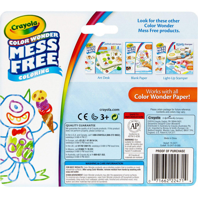 Crayola Color Wonder™ 10Ct Mini Markers - Classic Colors