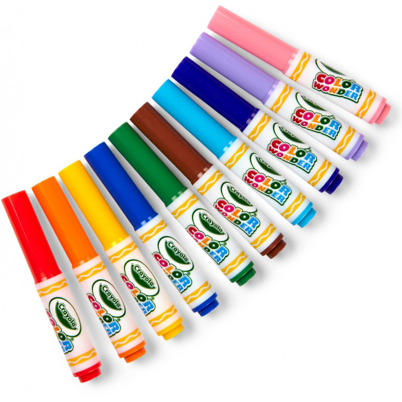 Crayola Color Wonder™ 10Ct Mini Markers - Classic Colors