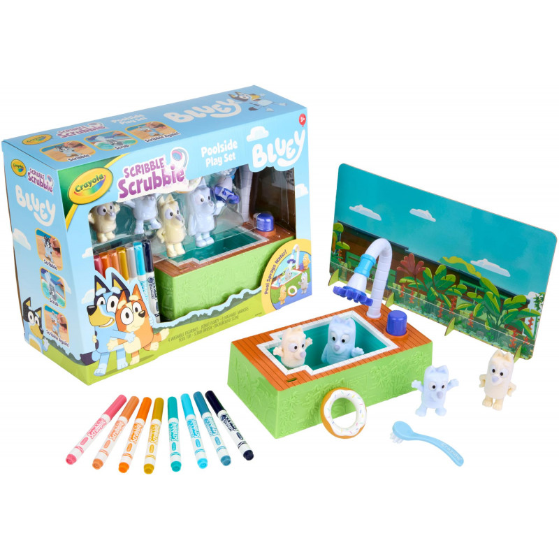 Crayola Scribble Scrubbie™ Bluey Poolside Playset