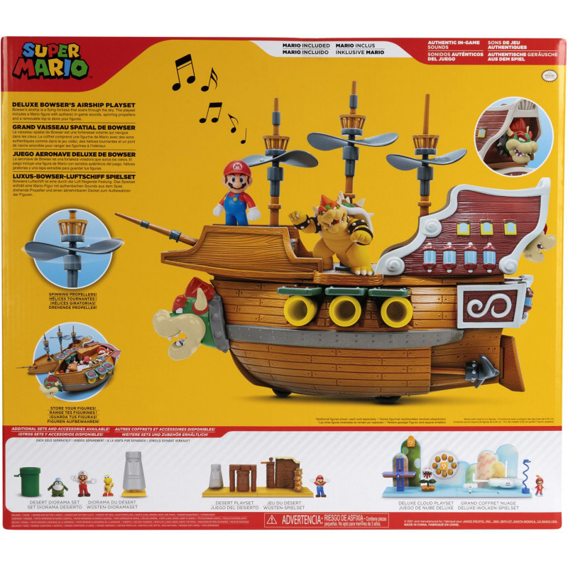 Nintendo Super Mario Dlx Bowser's Ship Playset - Afterpay