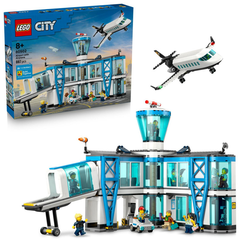 LEGO City Airport with Airplane 60502 - Afterpay Available!