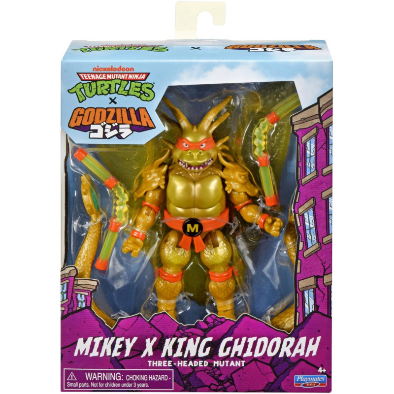 Teenage Mutamt Ninja Turtles X Godzilla Figures Assorted