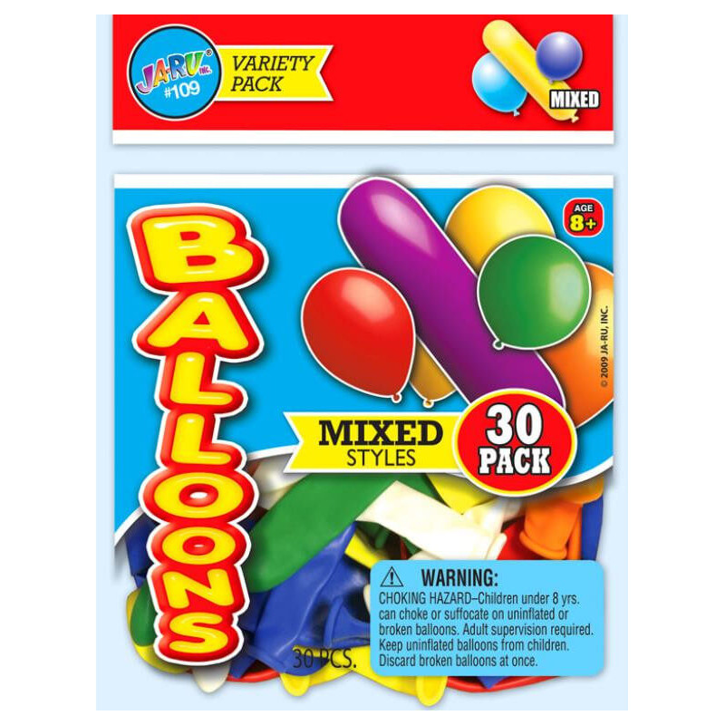 30 Mixed Balloons | Mr Toys Toyworld