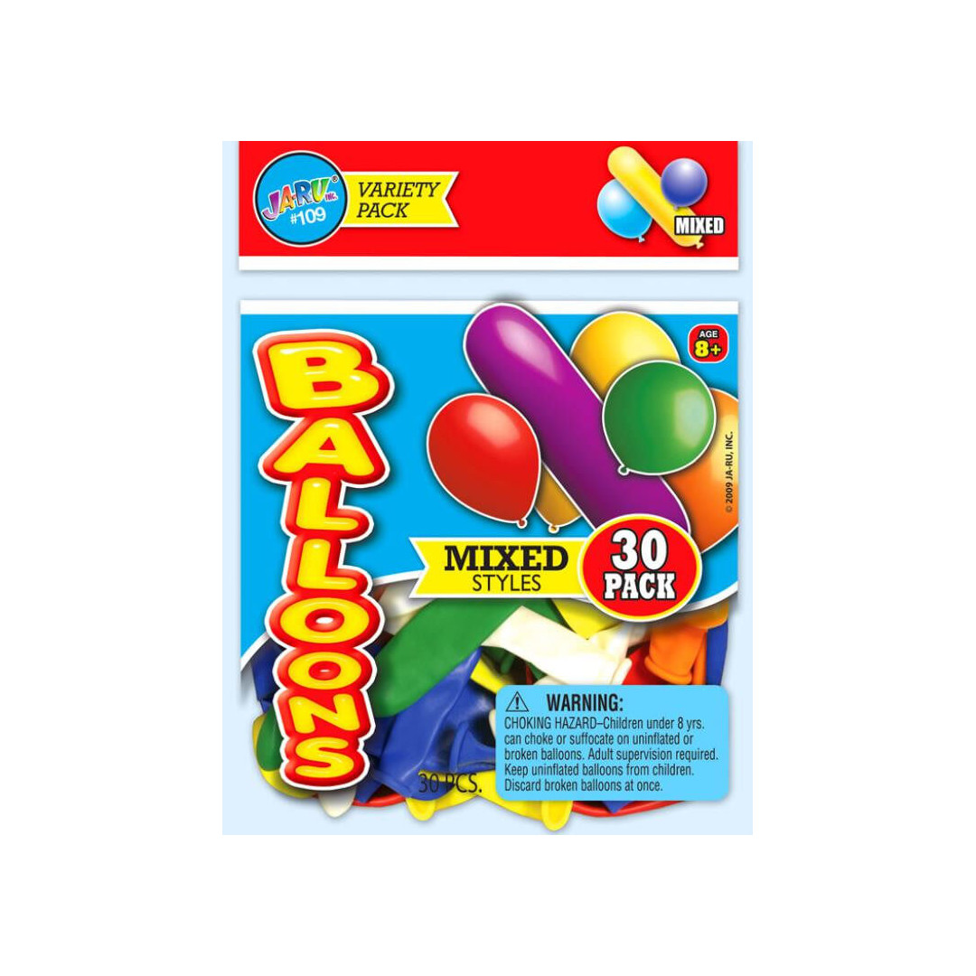 30 Mixed Balloons | Mr Toys Toyworld