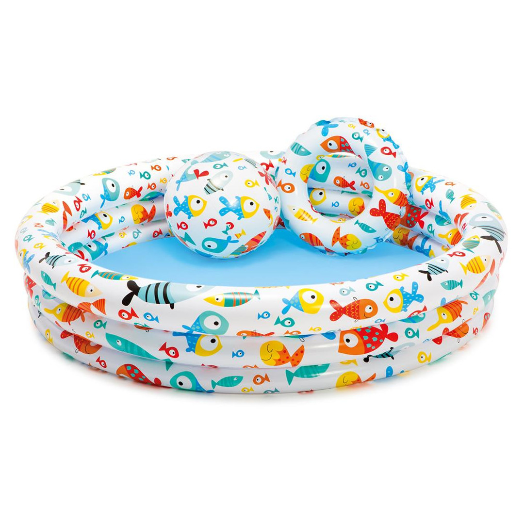 Intex Fishbowl Pool Set With Ball and Ring - Afterpay