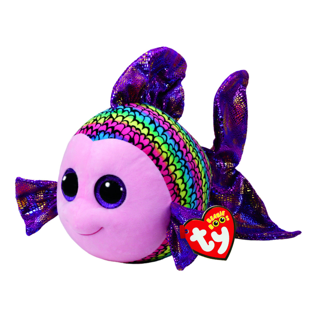 Ty Beanie Boos Flippy The Multi Fish Large - Afterpay