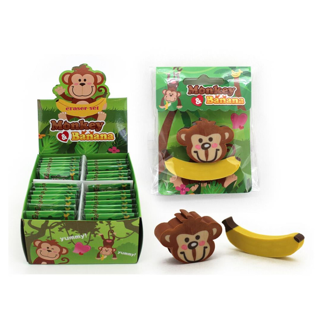 Monkey & Banana Eraser Set - Afterpay Available!