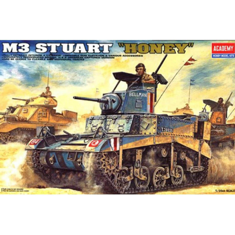 Academy 1/35 Tank M3 Stuart British Honey 1399 - Afterpay