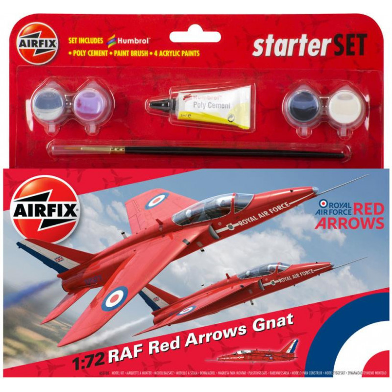 Airfix Red Arrow Gnat Starter Set | Mr Toys Toyworld