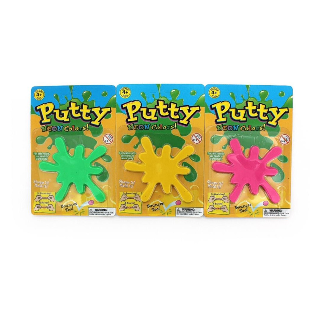 Bouncing Putty - Neon Colours On Card - 8G - Afterpay