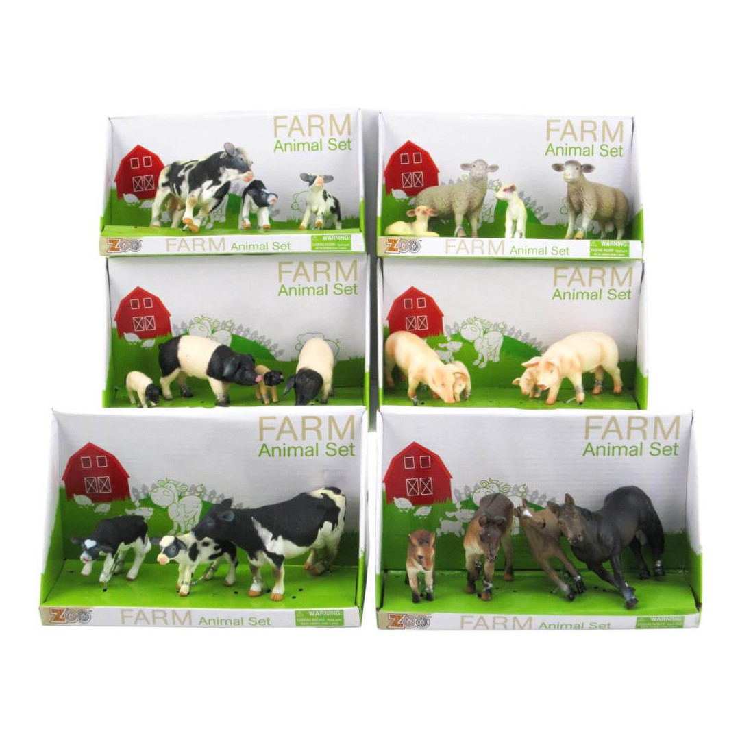 Farm Yard Animal Play Set - Realistic Farm Animals-
