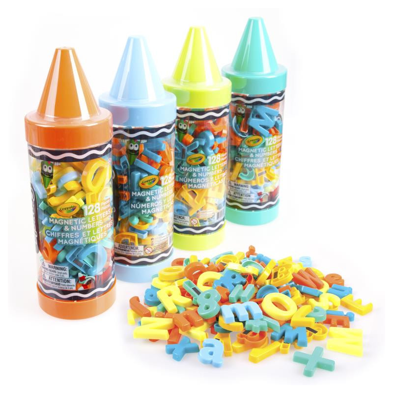 Crayola 128 Pcs Magnetic Letter, Number & Sign Crayon