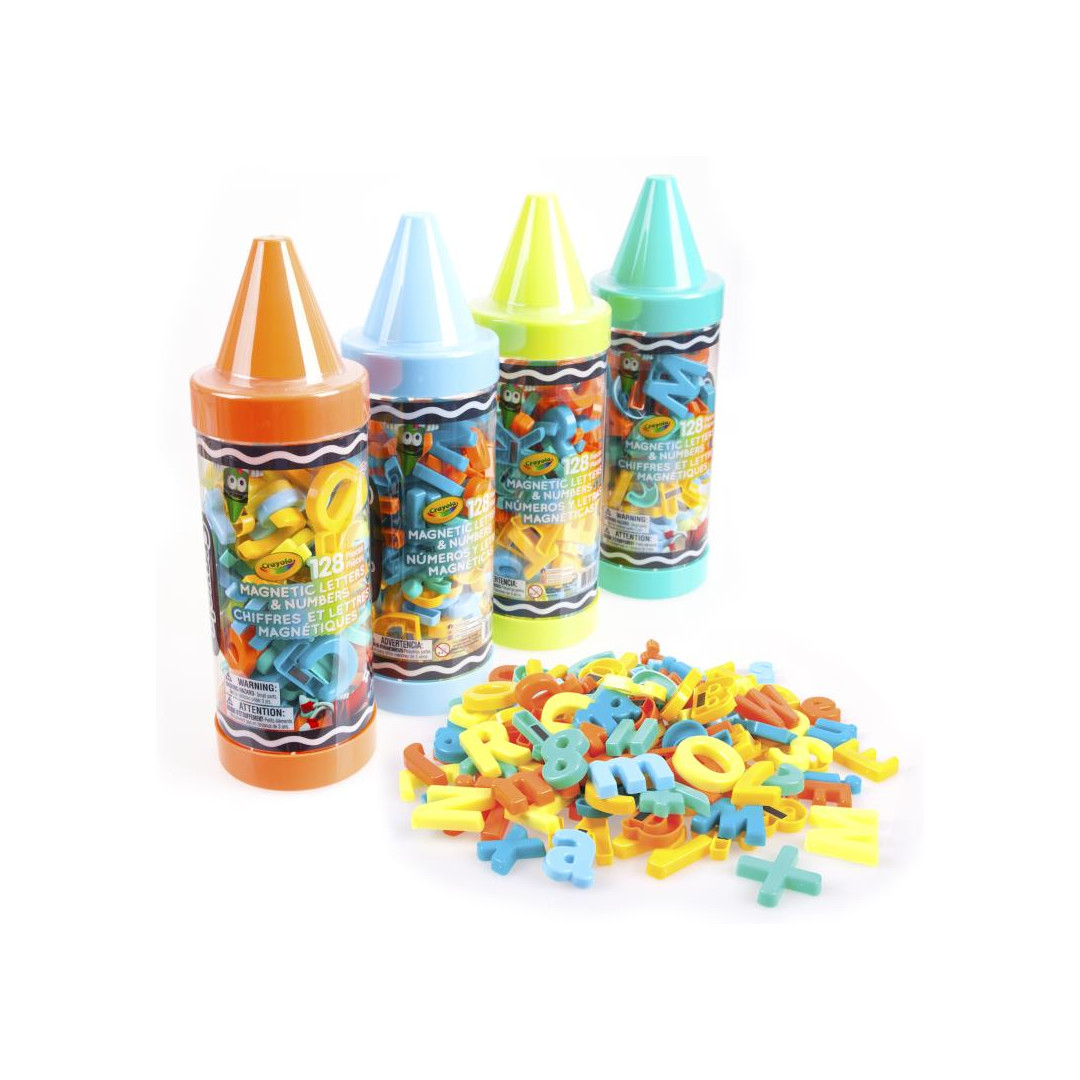 Crayola 128 Pcs Magnetic Letter, Number & Sign Crayon