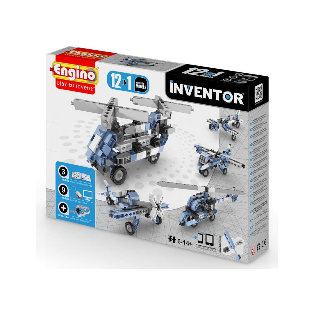 Engino Inventor - 12 Models Of Aircraft | Mr Toys Toyworld