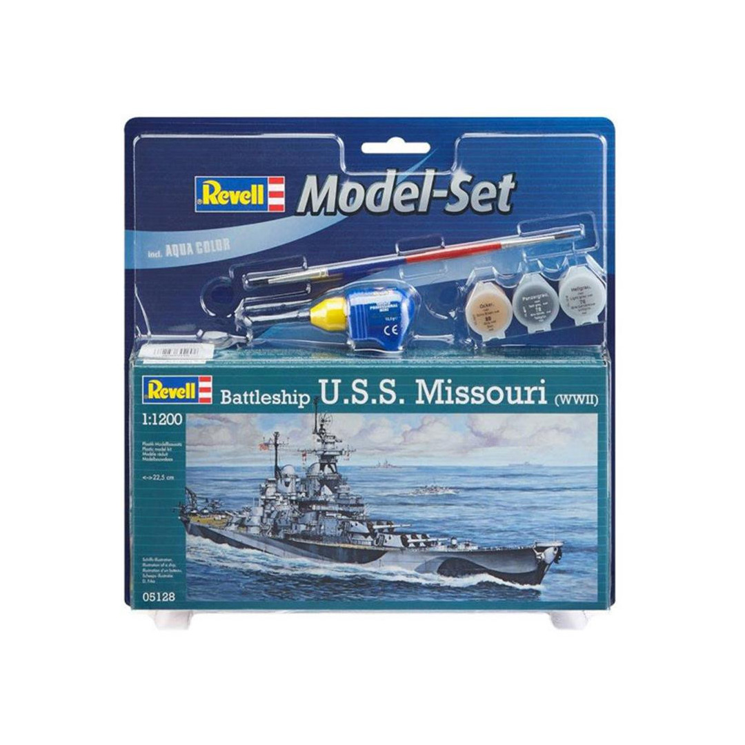 Revell Battleship U.S.S. Missouri (WWII) 1:1200 Model Set