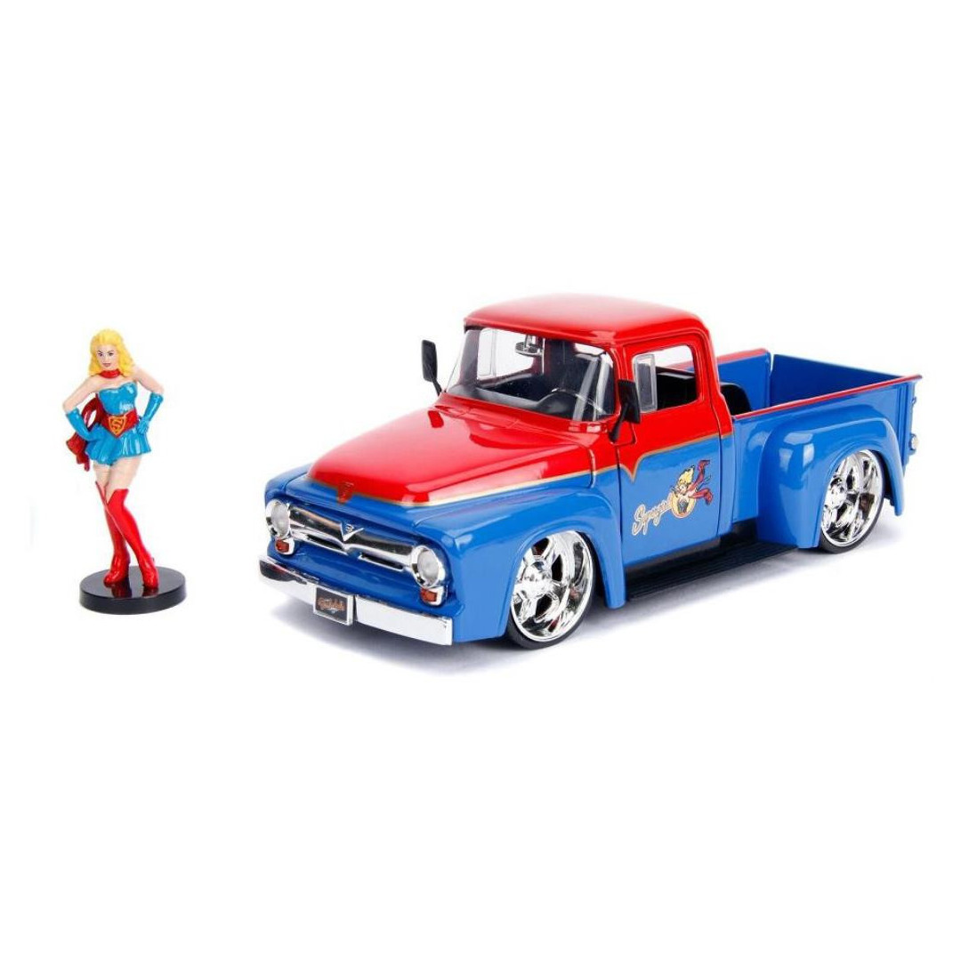 1:24 Super Girl With 1956 Ford F-100 Pickup Bombshells