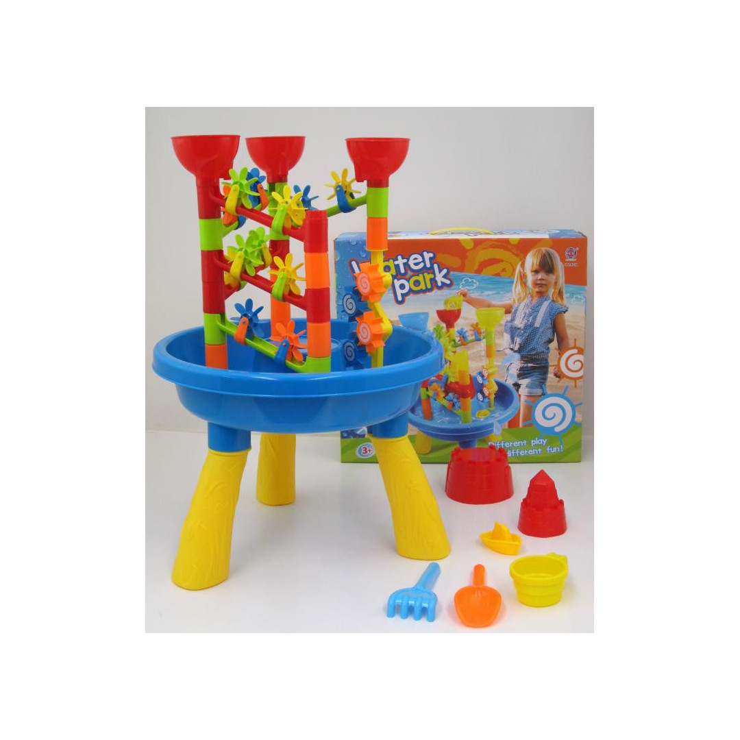 Mega Water Park Play Table - Turning Water Wheels