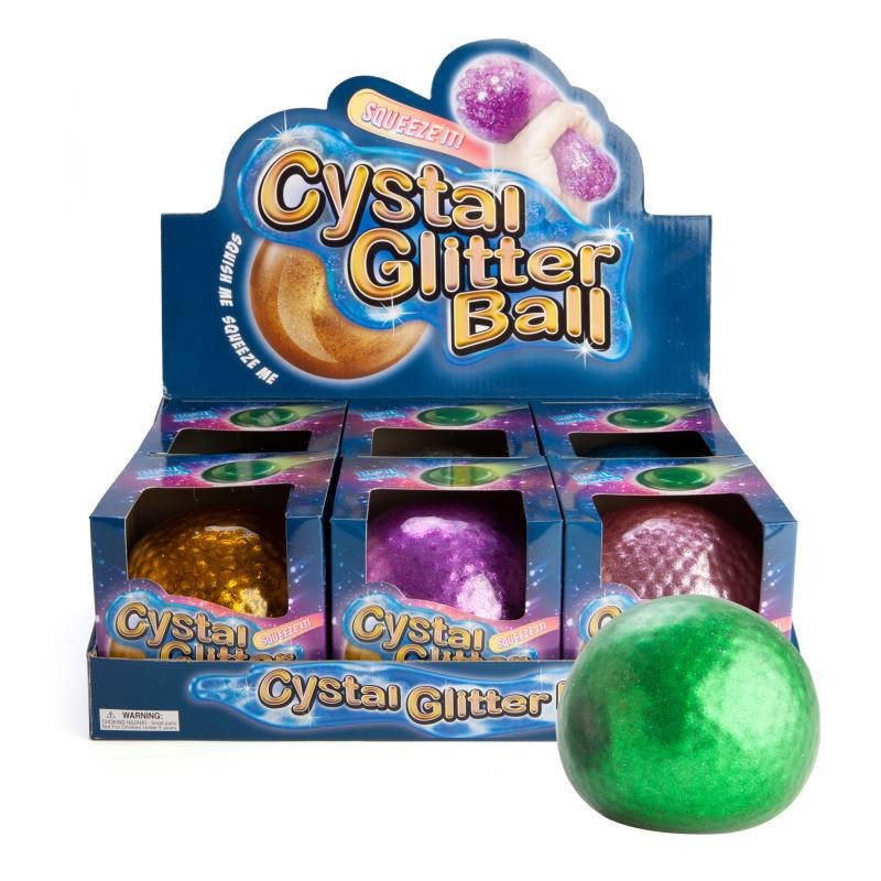 Jumbo Squishy Bubble Ball Glitter - Assorted - Shop Now!