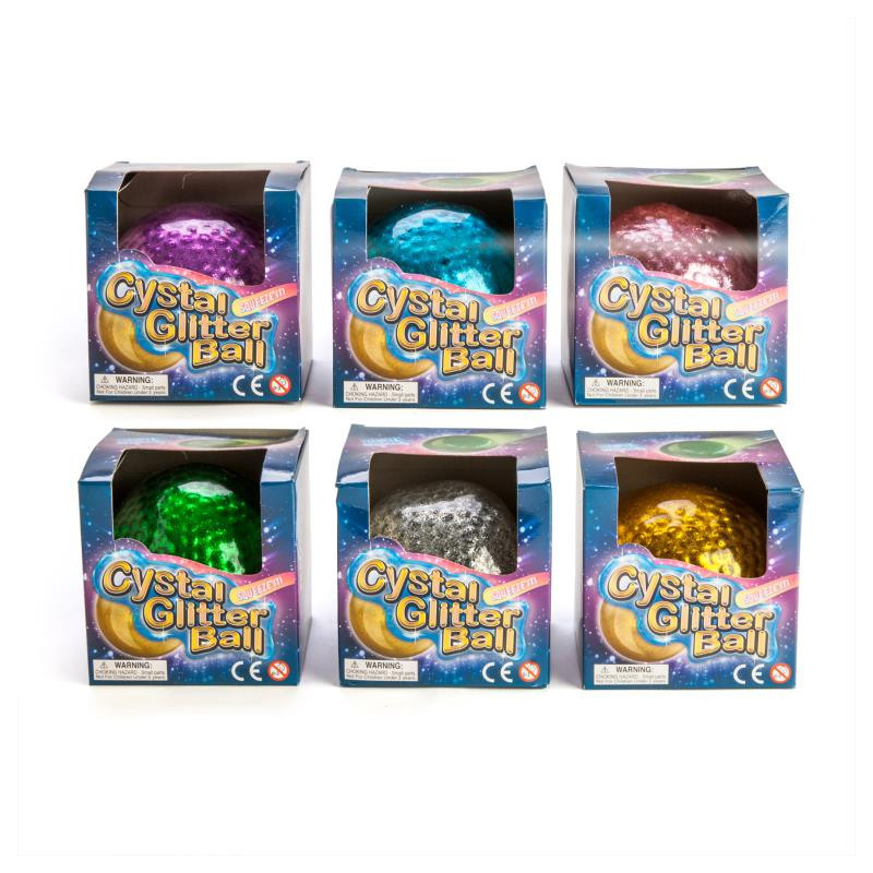 Jumbo Squishy Bubble Ball Glitter - Assorted - Shop Now!