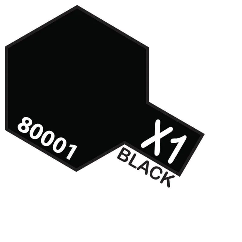 Tamiya X1 Enamel Black - Afterpay Available!