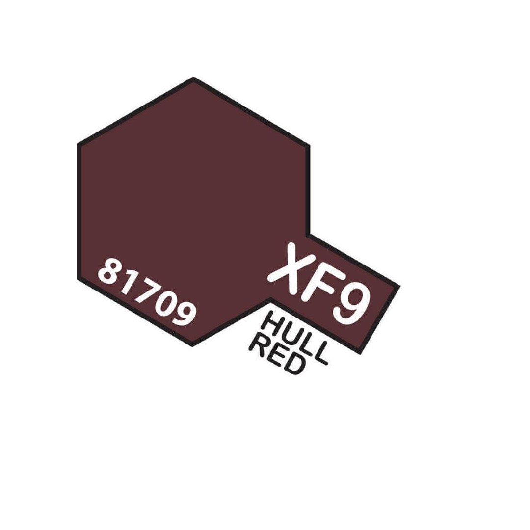 Tamiya Mini Acrylic XF-9 Hull Red - Afterpay Available!