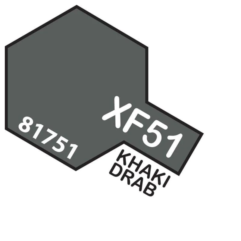 Tamiya Mini Acrylic XF-51 Khaki Drab - Afterpay Available!