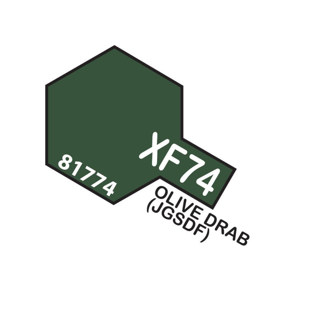 Tamiya Mini Acrylic XF-74 Olive Drab - Afterpay Available!