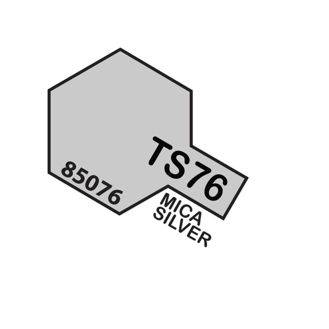 Tamiya TS-76 Mica Silver - Afterpay Available!