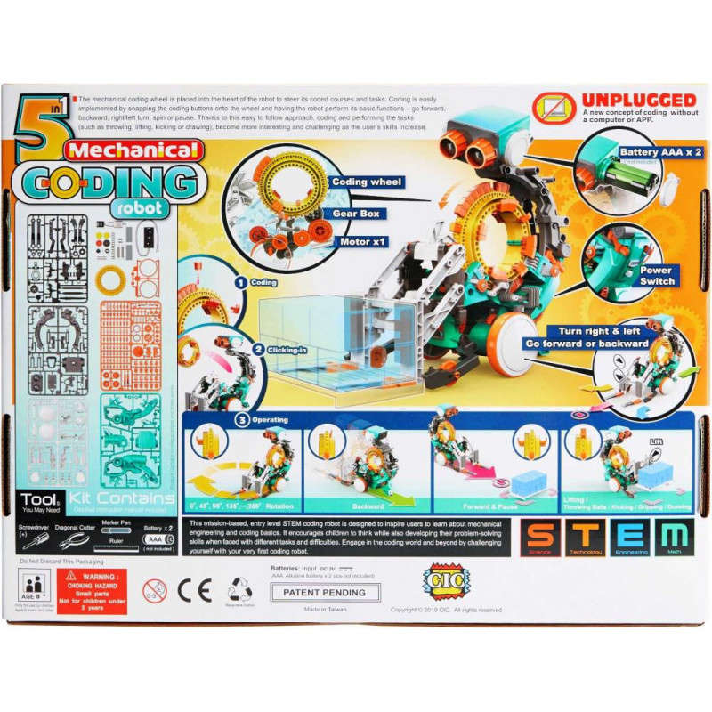 CIC - 5 in 1 Mechanical Coding Robot - Afterpay Available!