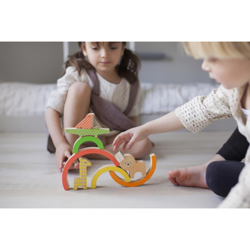 Wild Rainbow Wooden Balancing Game | Mr Toys Toyworld