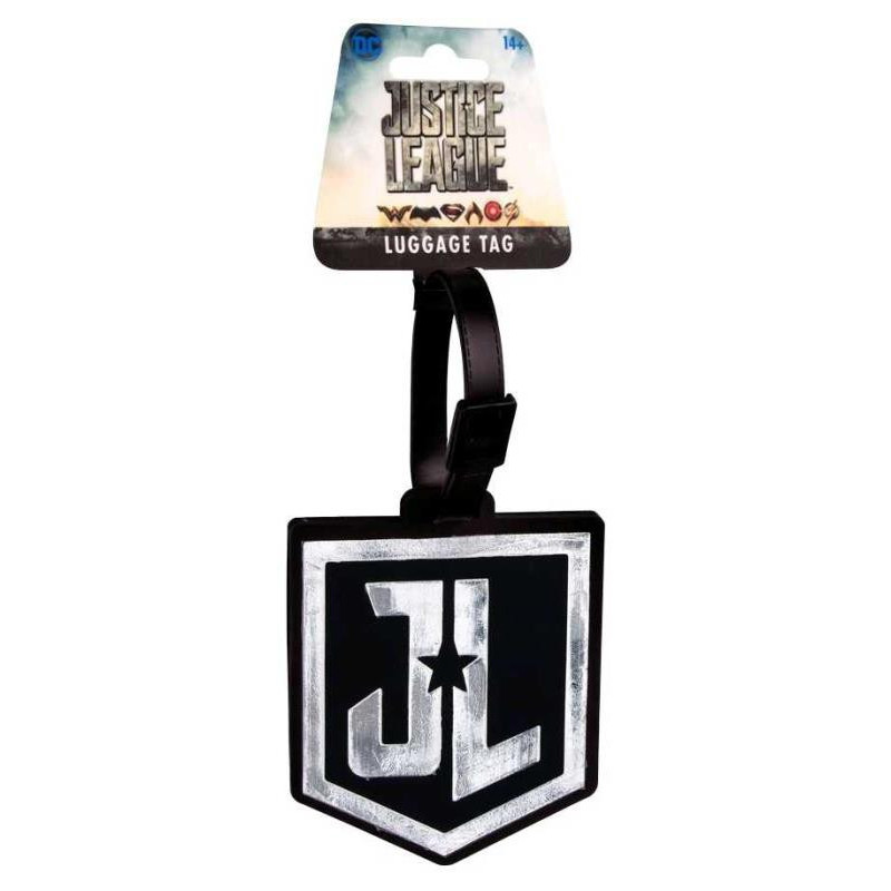 Justice League Movie - Logo Luggage Tag - Afterpay