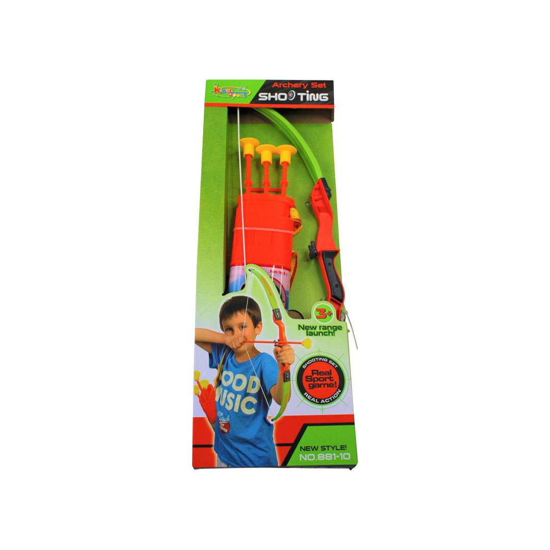 Small Archery Set With Quiver - Includes 3 Suctionarrows