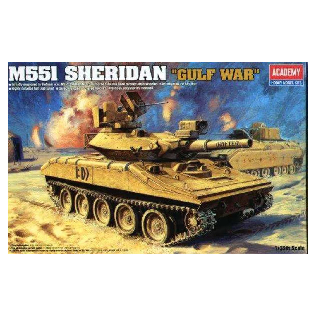 Academy 13208 1/35 M551 Sheridan "Gulf War" Model Kit