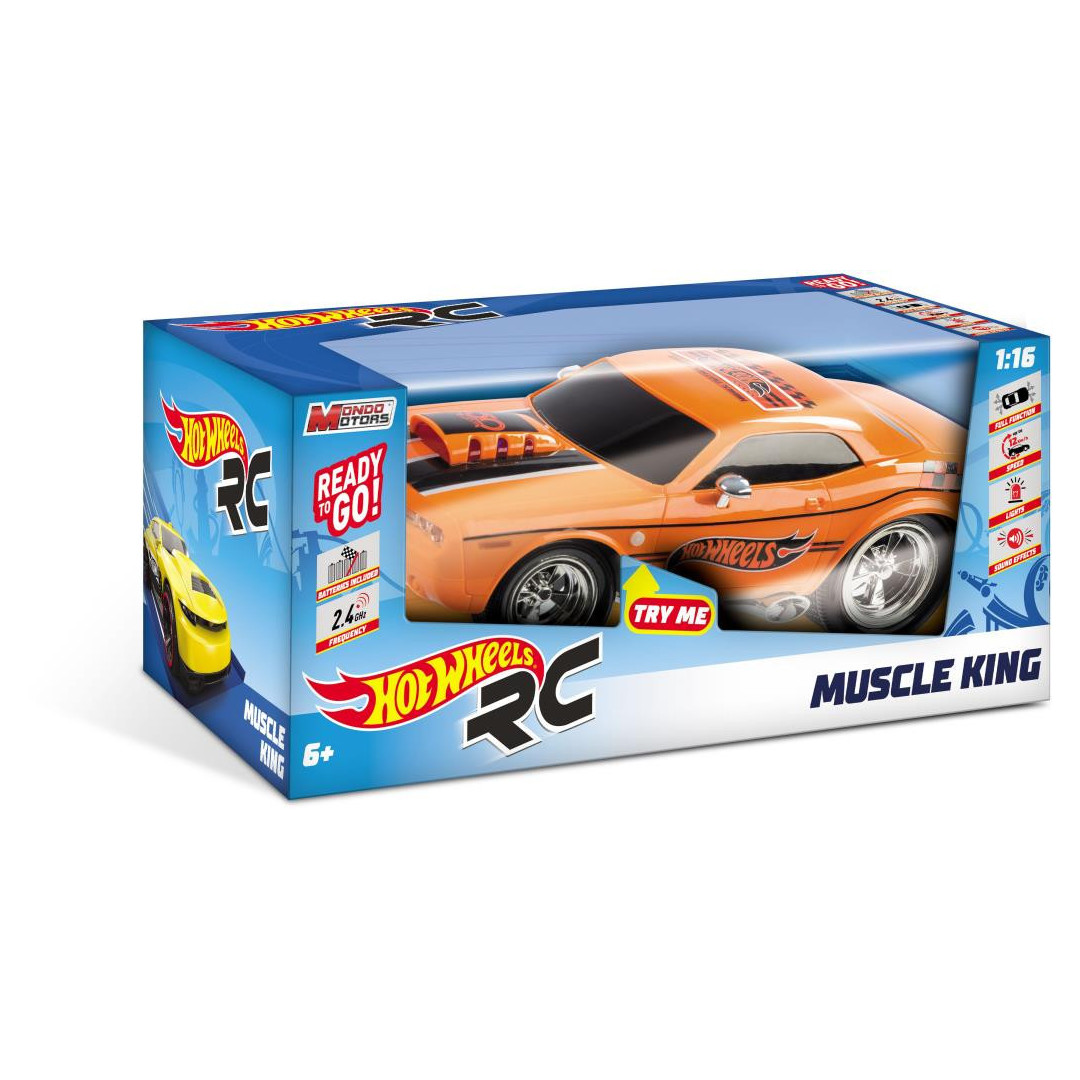 Hot Wheels Radio Control Lights and Sounds Muscle King 30cm