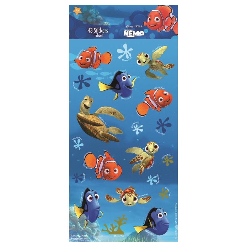 Disney Finding Nemo Stickers | Mr Toys Toyworld
