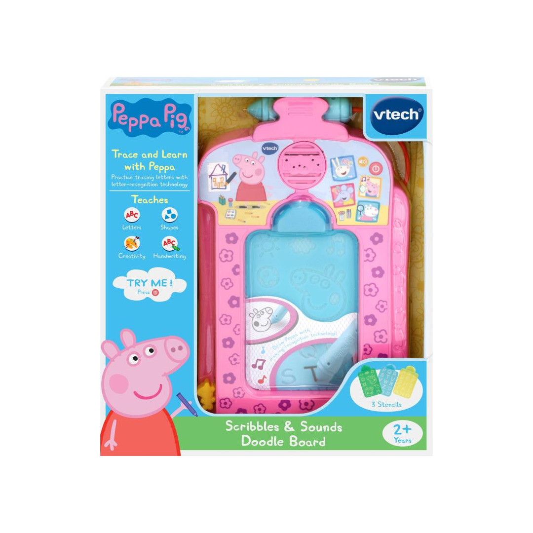 VTech Peppa Pig Scribbles & Sounds Doodle Board - Shop Now!