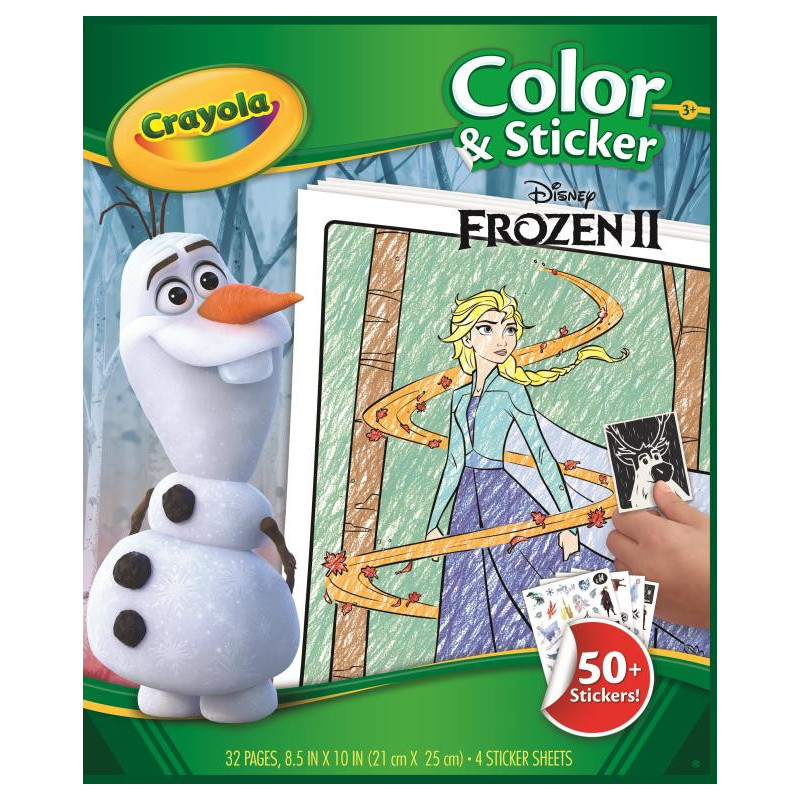 Crayola Colour & Sticker Book - Disney Frozen - Afterpay
