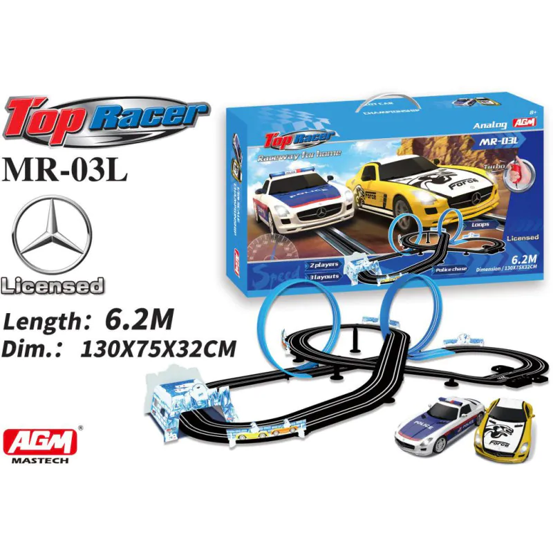 1:64 Mercedes Benz Double Loop & Crossover Chase Set