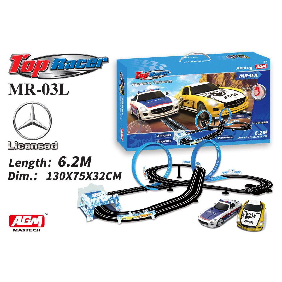 1:64 Mercedes Benz Double Loop & Crossover Chase Set