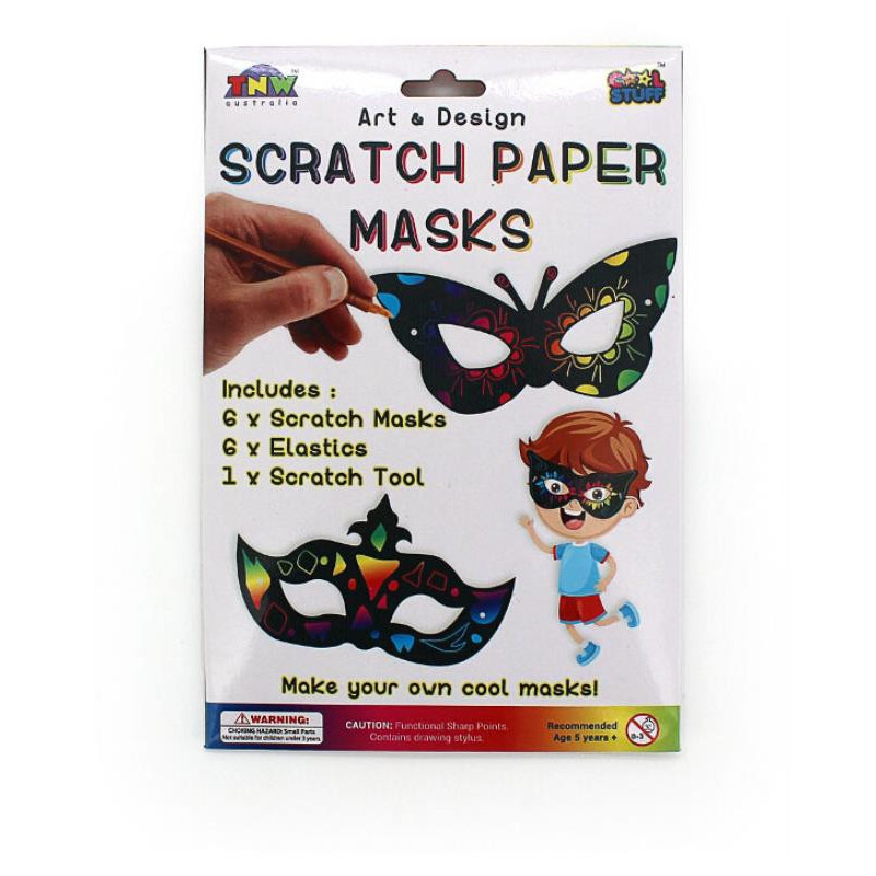 Scratch Paper Masks (Set Of 6) - Afterpay Available!