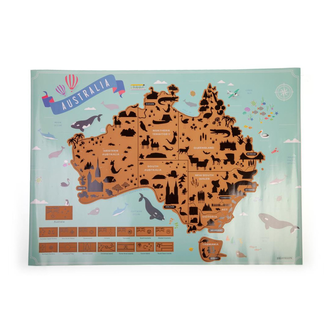 Scratch Map Australia - Afterpay Available!