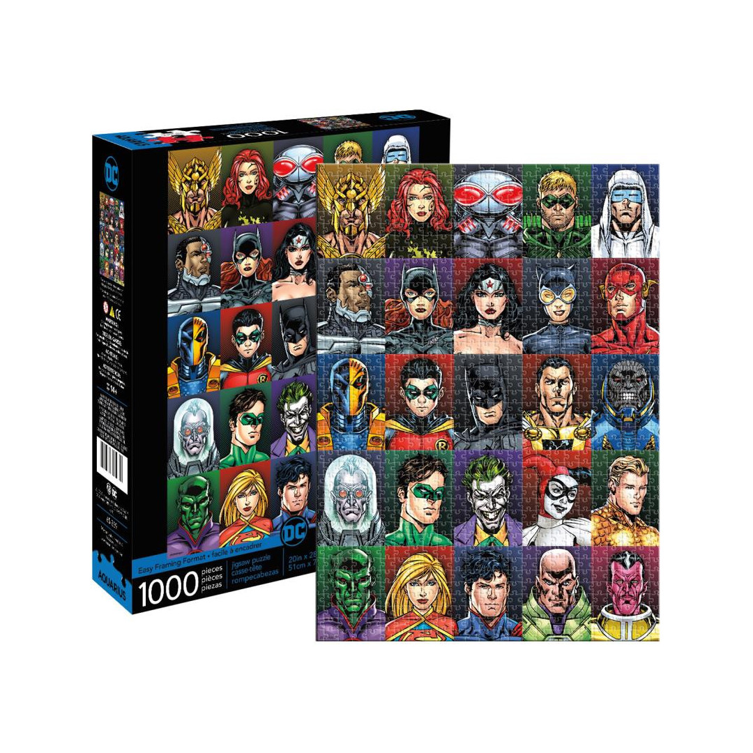 DC Comics Faces 1000Pc Puzzle - Afterpay Available!