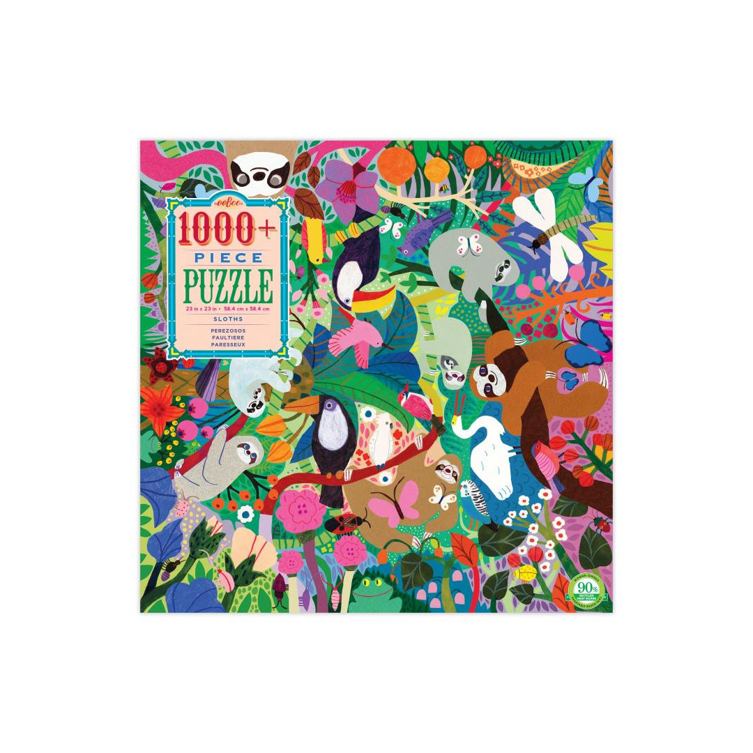 Eeboo 1008 Pc Sloths Puzzle - Shop Now!