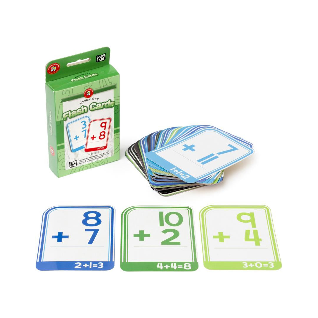 Learning Can Be Fun - Addition 0-12 Flash Card | Mr Toys Toyworld