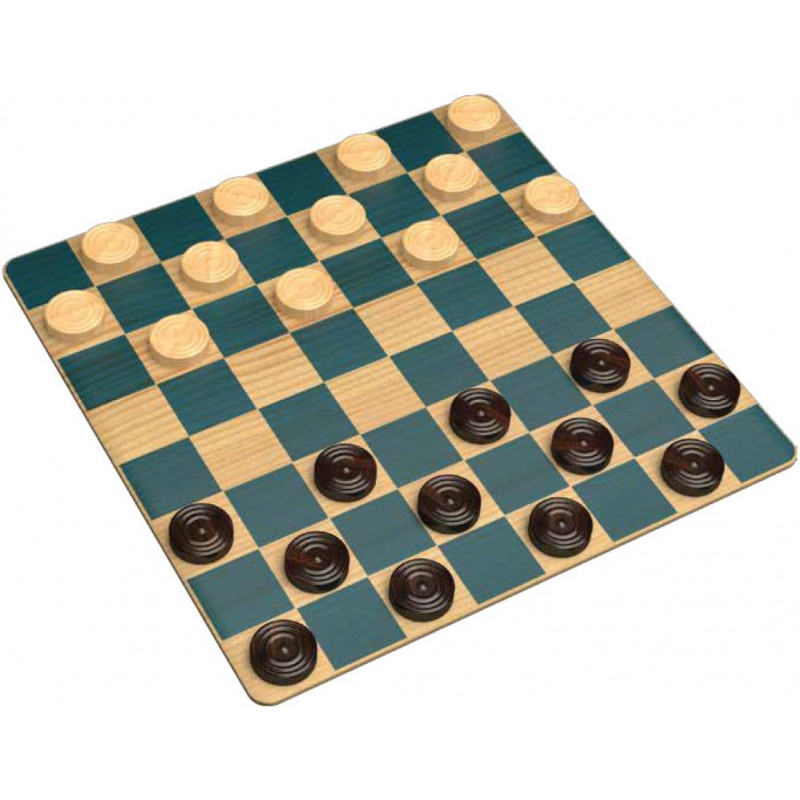 Wood Checkers In Black And Gold | Mr Toys Toyworld
